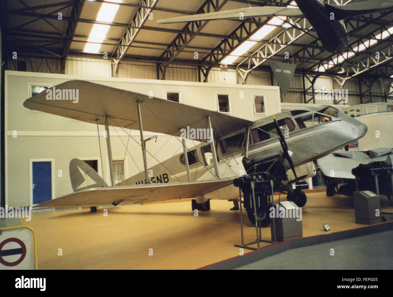 DH 84 Dragon I VH-SNB Museum of Flight Stock Photo - Alamy