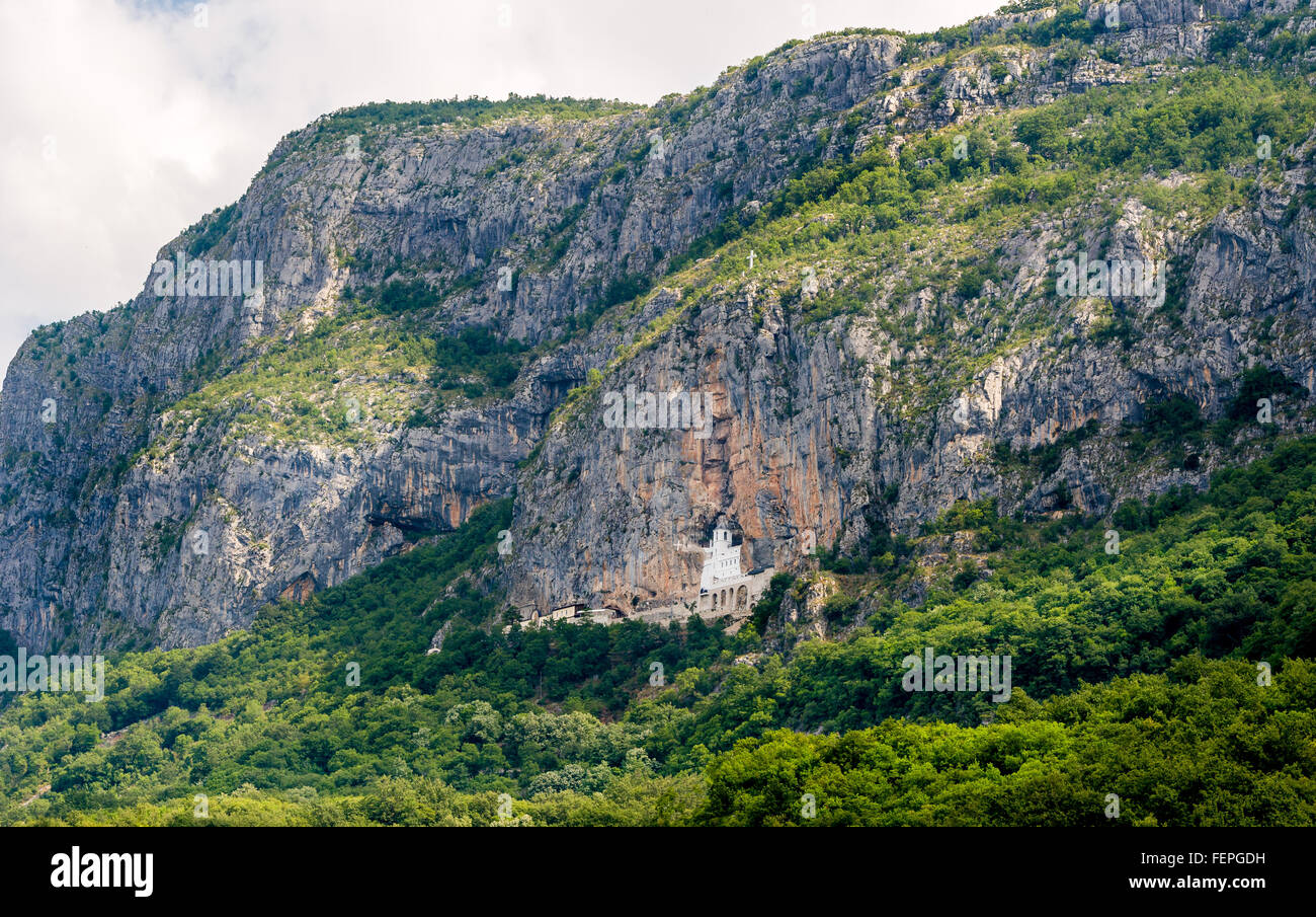 Mountain landscape with Ostrog monastery Stock Photo - Alamy