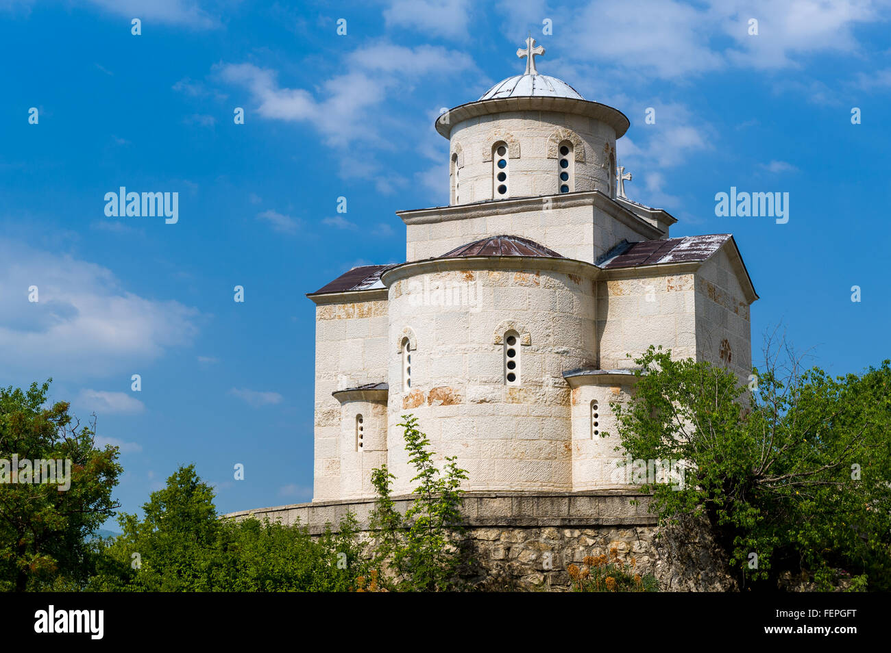 Ostrog monastery lower church Stock Photo - Alamy