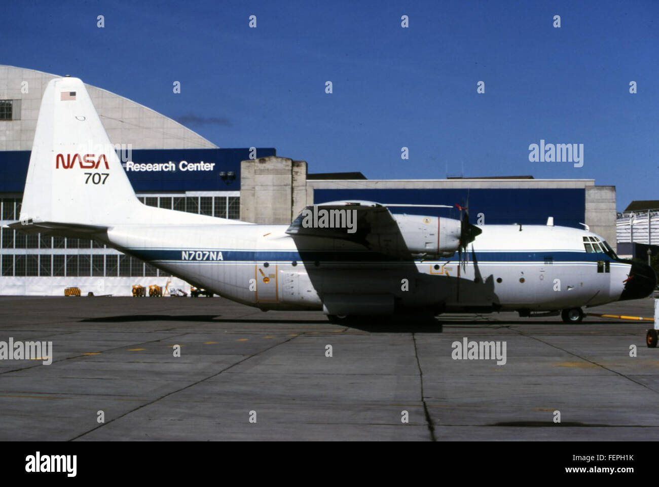 The Lockheed NC-130B Hercules (N707NA) was captured in flight on July 2 ...