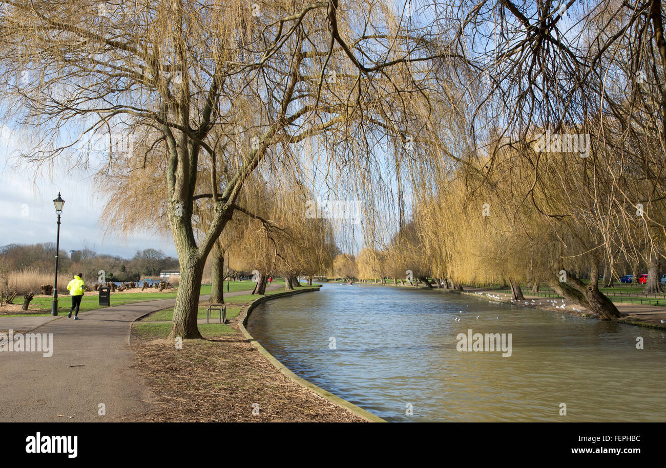 A view of the river Ouse in Bedford, England Stock Photo - Alamy
