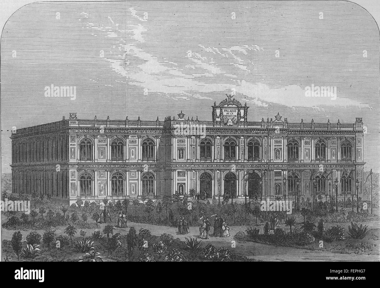 LIMA The Peruvian Exhibition. Peru 1872. Illustrated London News Stock ...