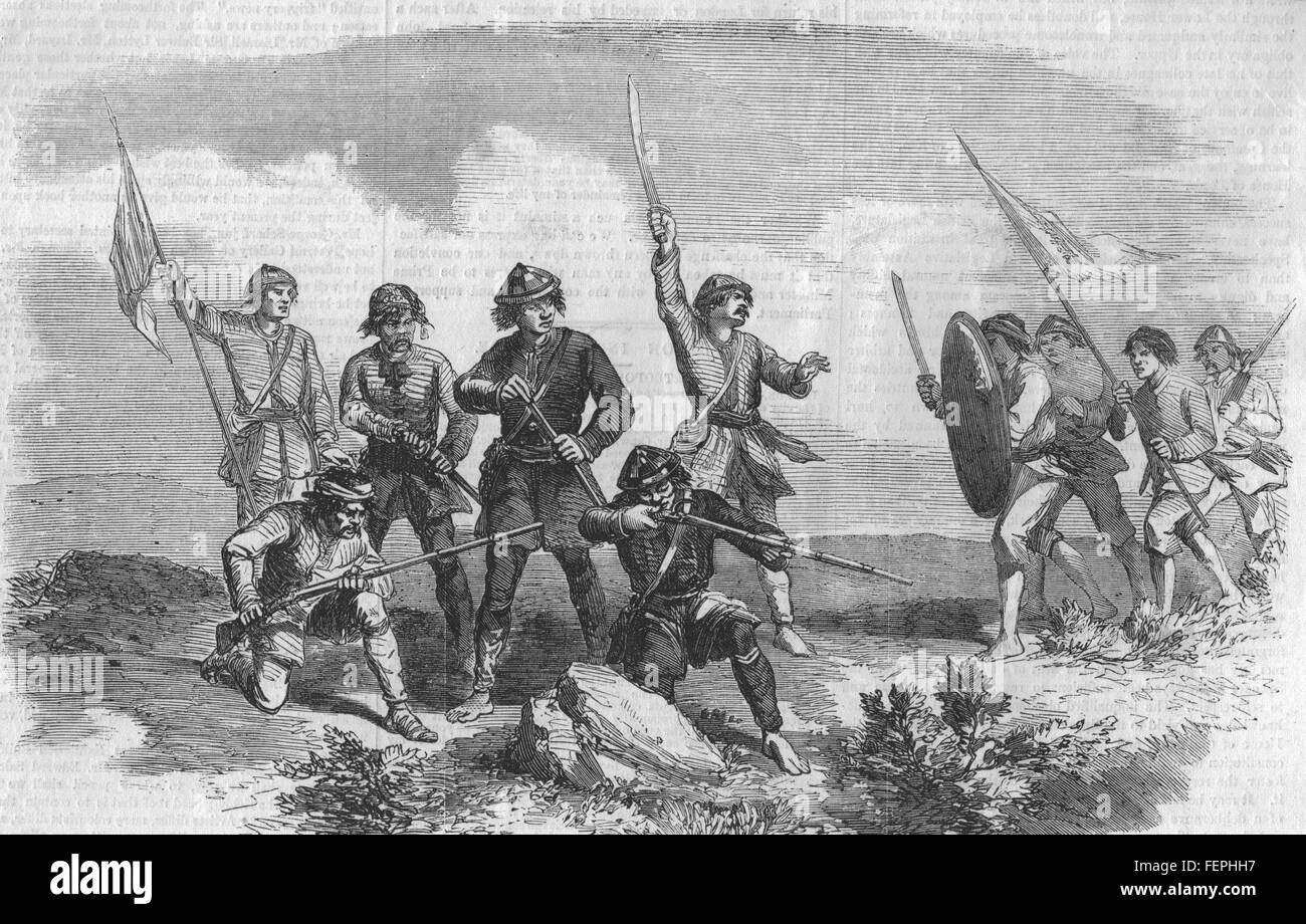CHINA Chinese rebels 1857. Illustrated London News Stock Photo - Alamy