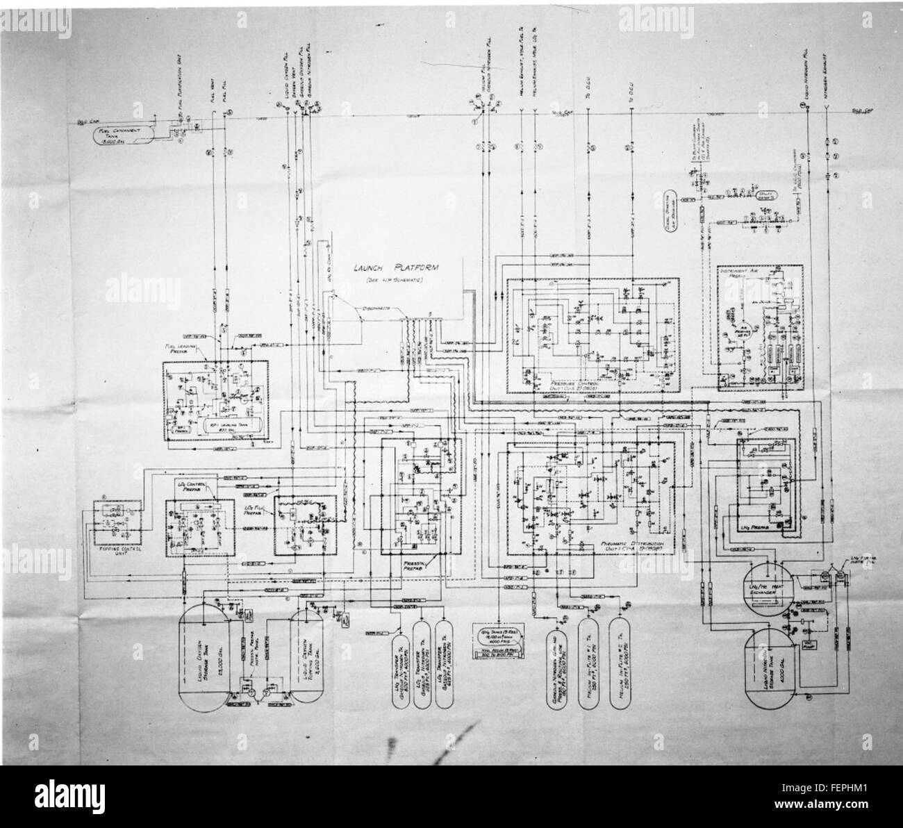 Atlas Details Launch Platform Drawing Stock Photo - Alamy