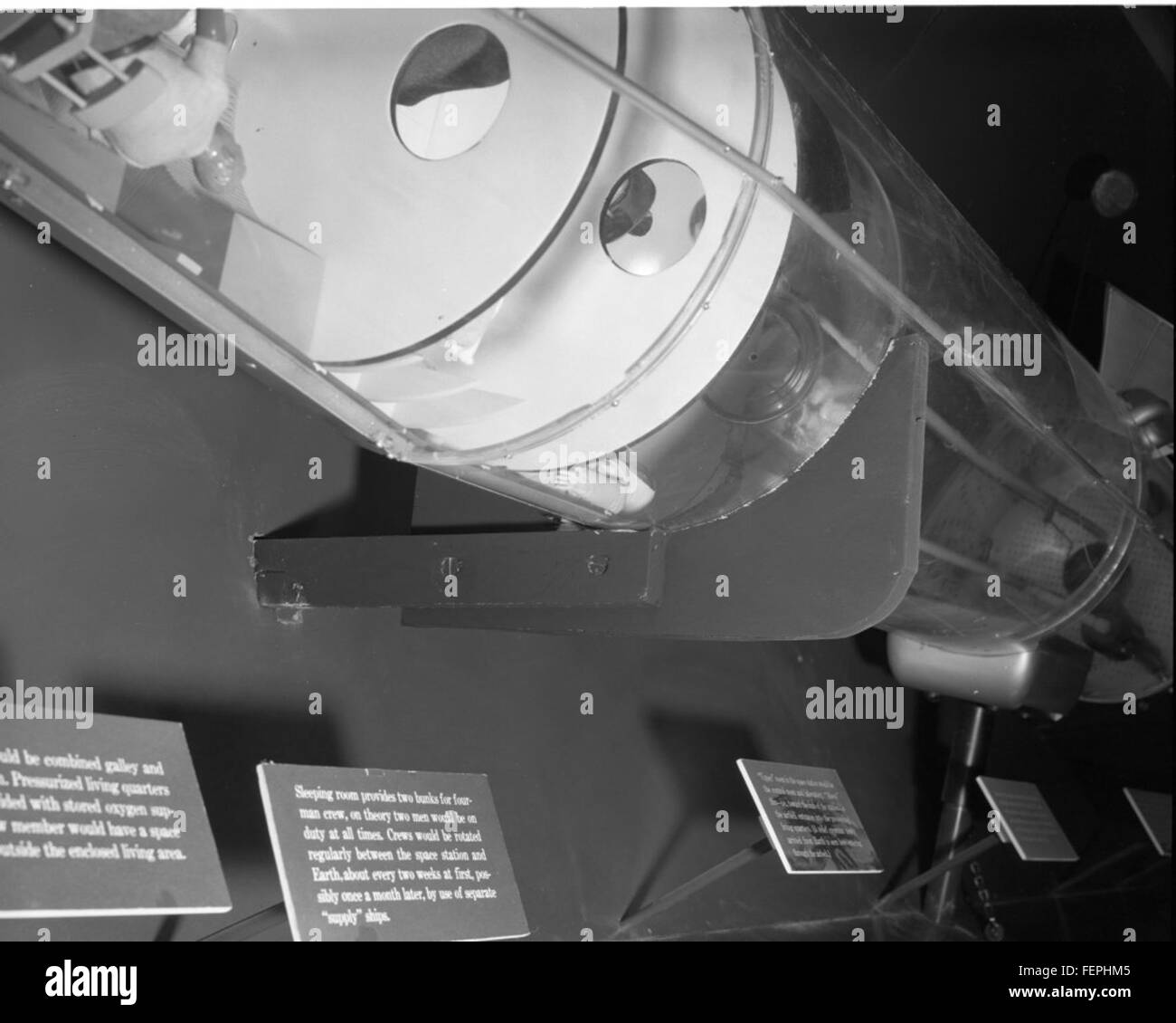 This image presents a model of the Atlas Space Station, illustrating ...
