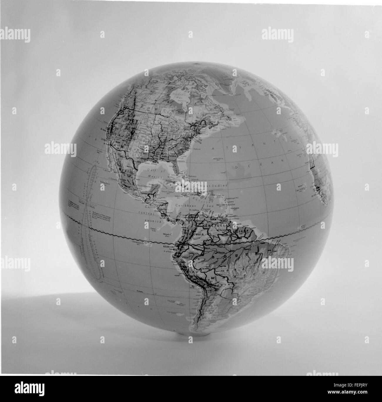 Charts Details World Globe; Western Hemisphere Date 05171960 Stock ...