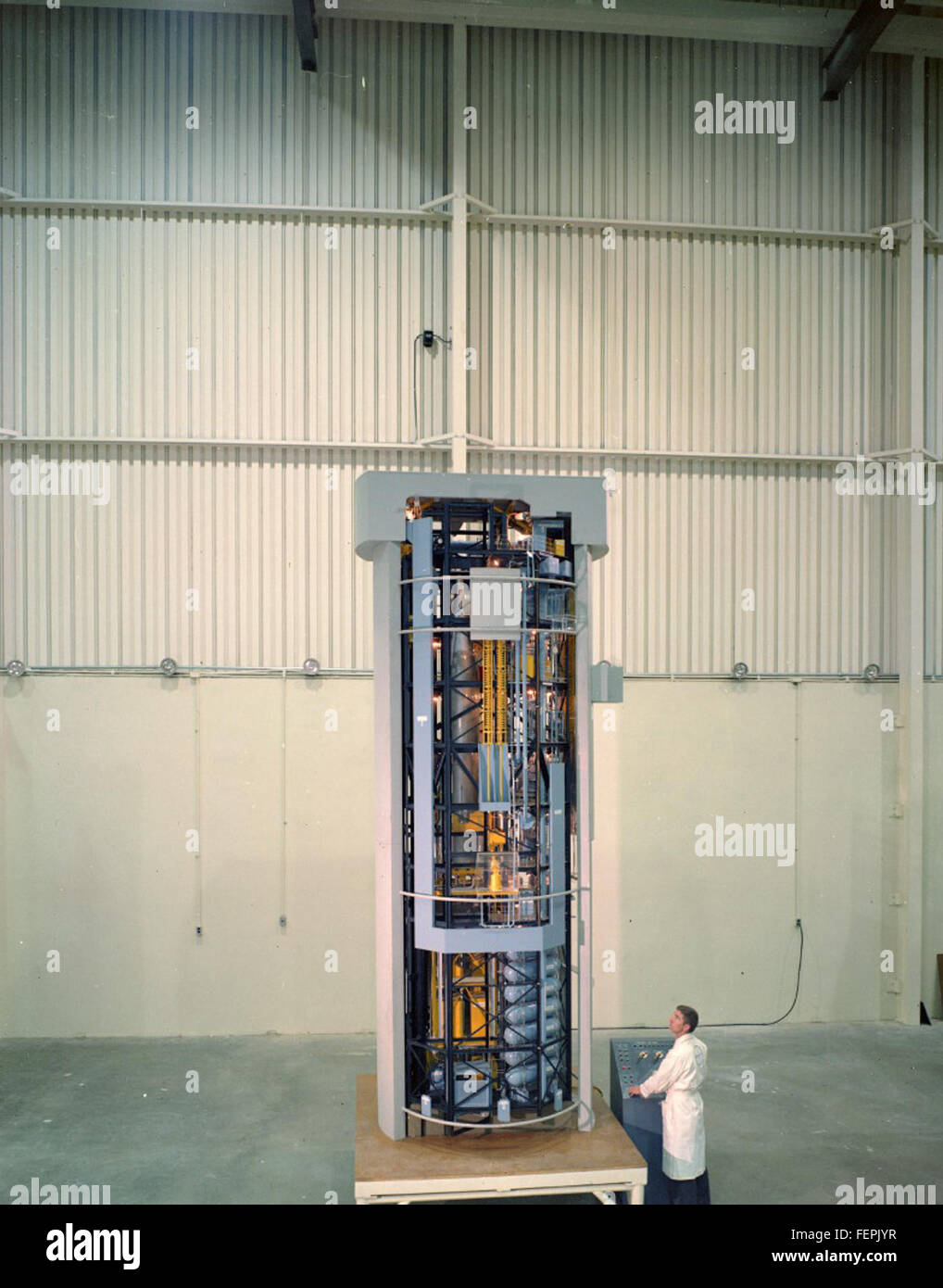 This scale model of the Silo 110, depicting a missile fully retracted ...