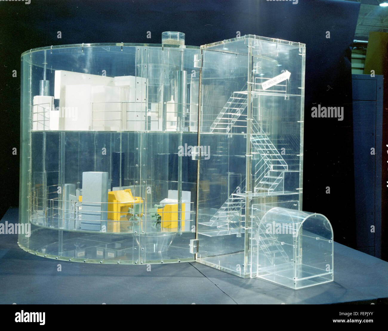 This detailed scale model of the LCC Unitary Silo 110 showcases its ...
