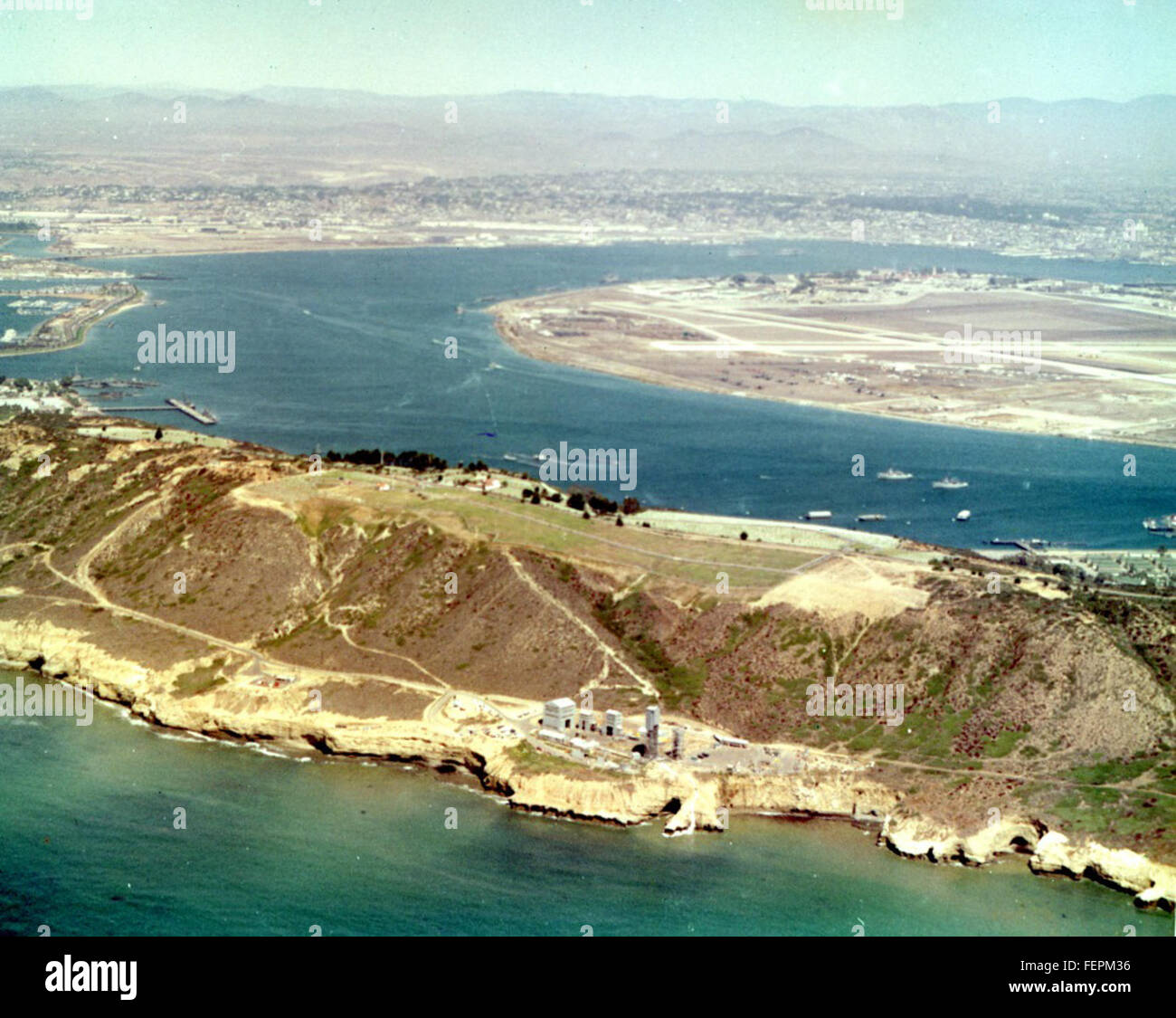 An aerial view of the Point Loma test site in California, highlighting ...