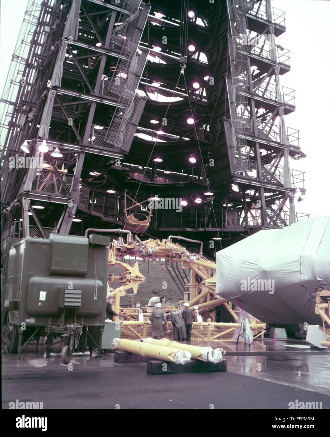 This image details the aft section of the Atlas 1B missile, showing its ...