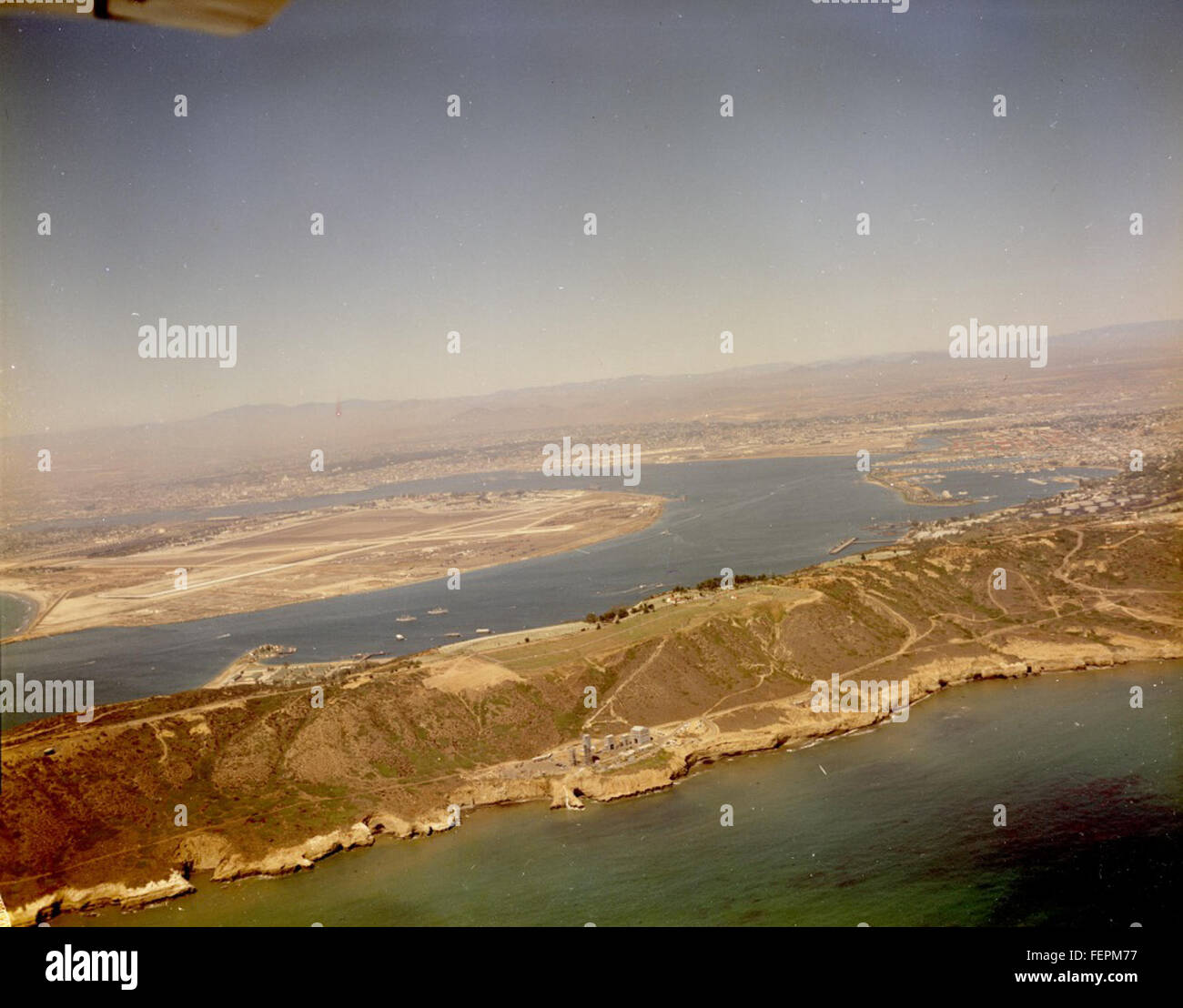 Facilities Details Aerial of Test Stands at Point Loma, CA Stock Photo ...