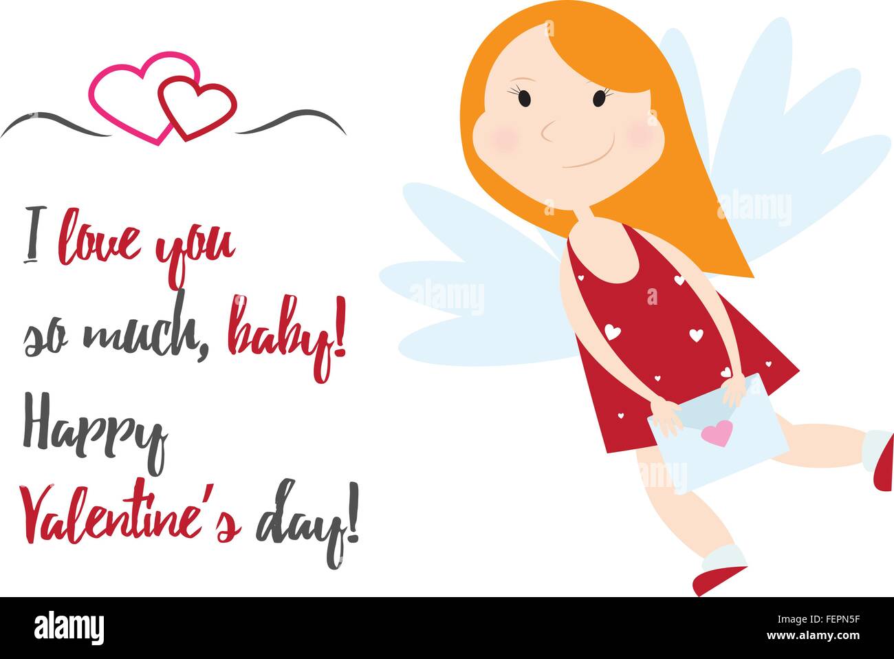 Cupid angel amur character Cut Out Stock Images & Pictures - Alamy