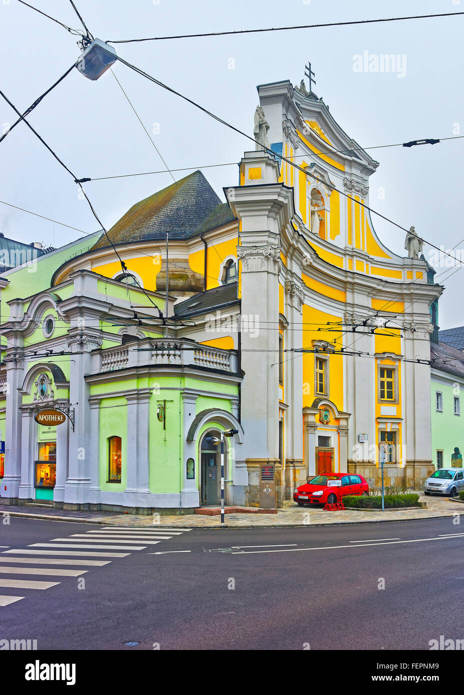Baroque church in linz austria hi-res stock photography and images - Alamy