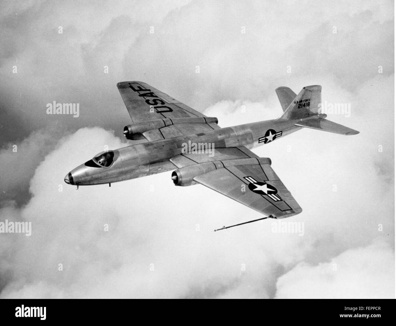 This photo features the Martin B-57 Canberra, specifically the B-57A ...