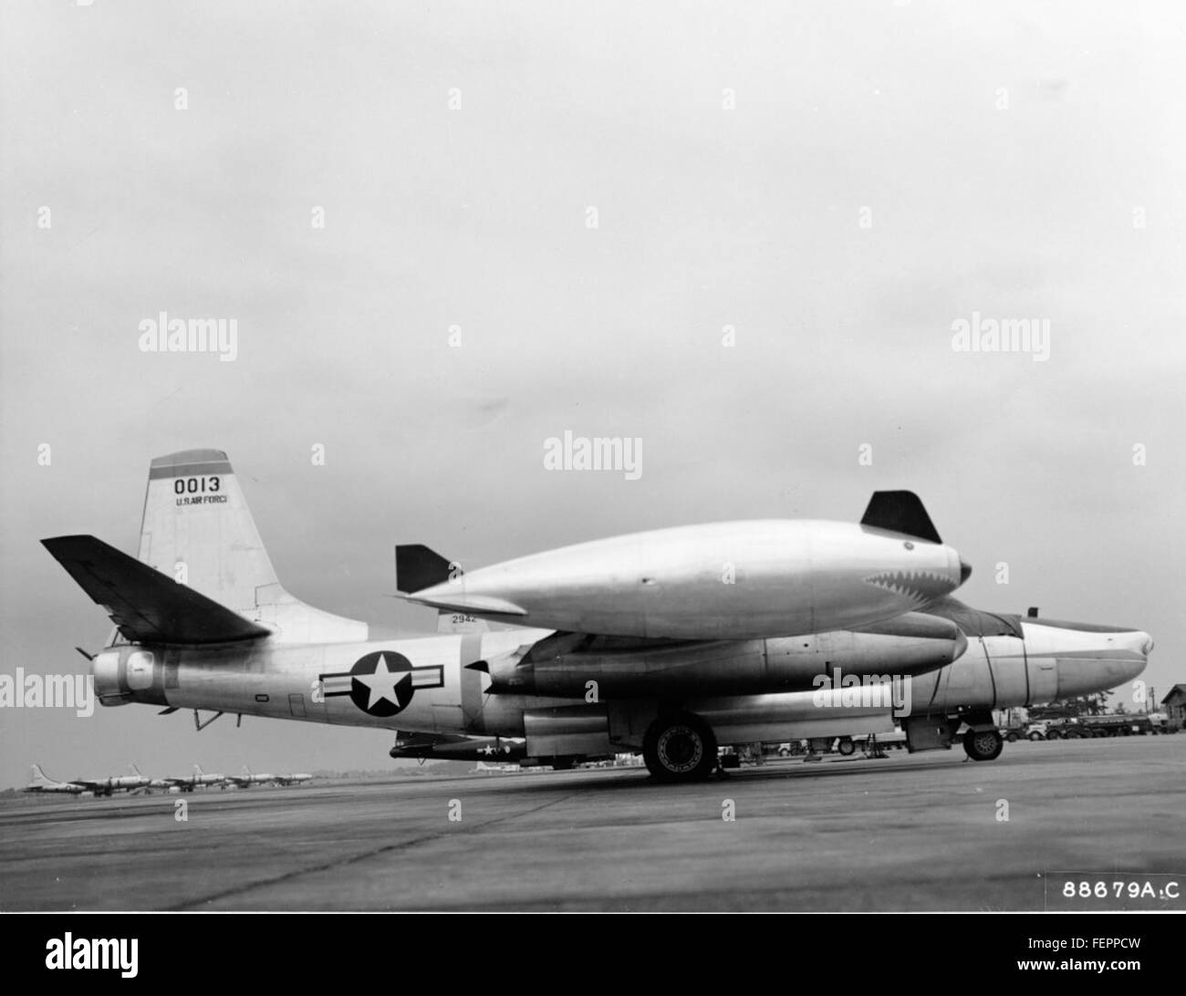 This image shows a North American RB-45C, a strategic reconnaissance ...