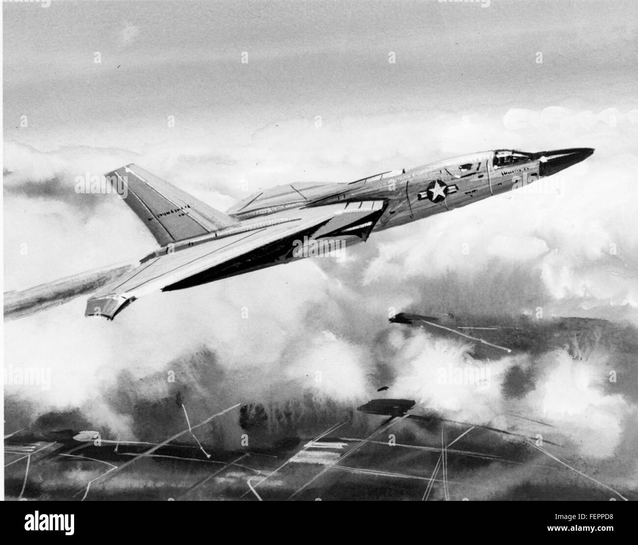 This image features the North American XF-108, a prototype interceptor ...