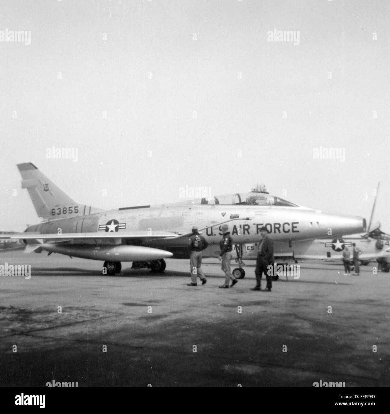 The North American F-100 Super Sabre F-100F-10, a supersonic jet ...