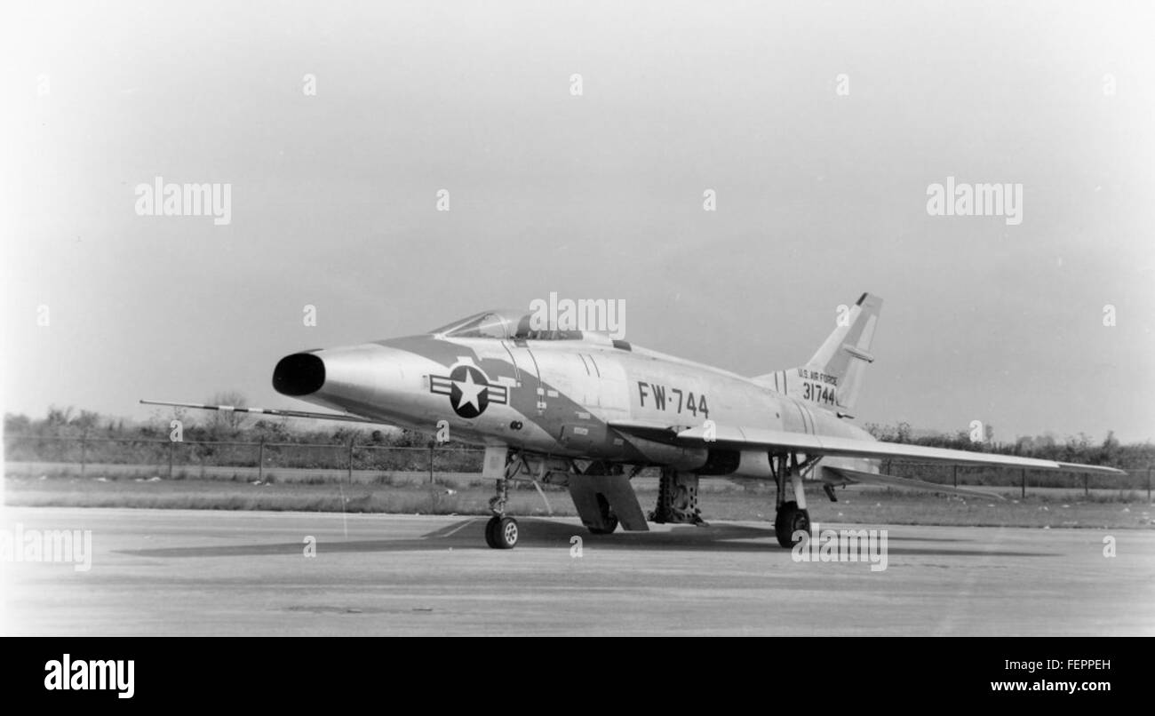 The North American F-100 Super Sabre (36th F-100C-1) was a pioneering ...