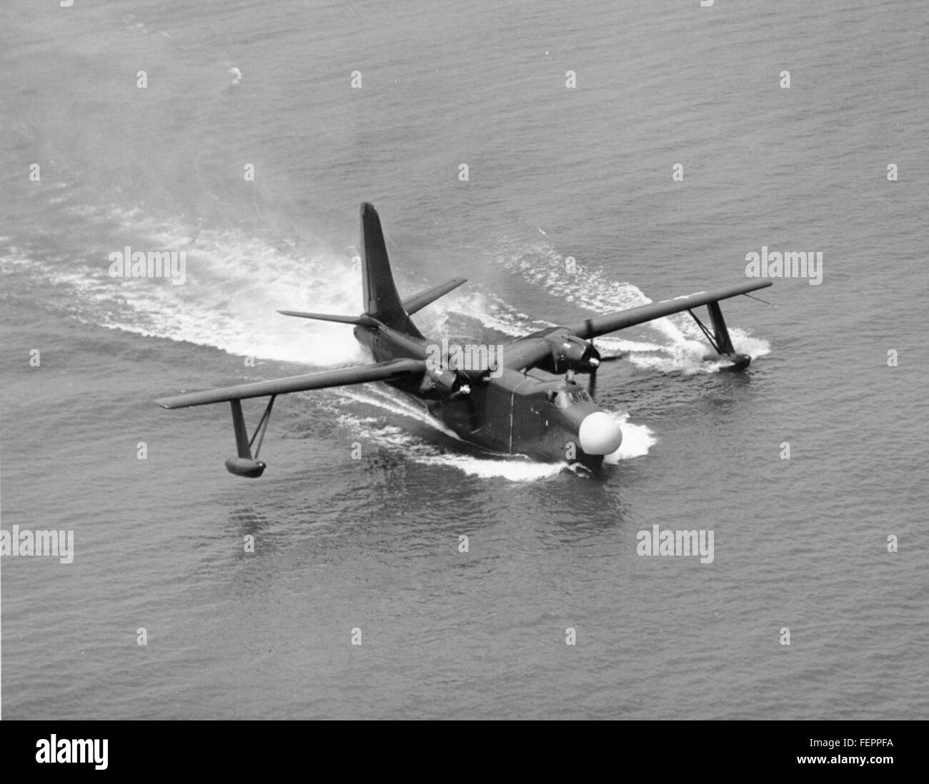 The Martin P5M-1 Marlin, seen in this historic photograph, was a twin ...
