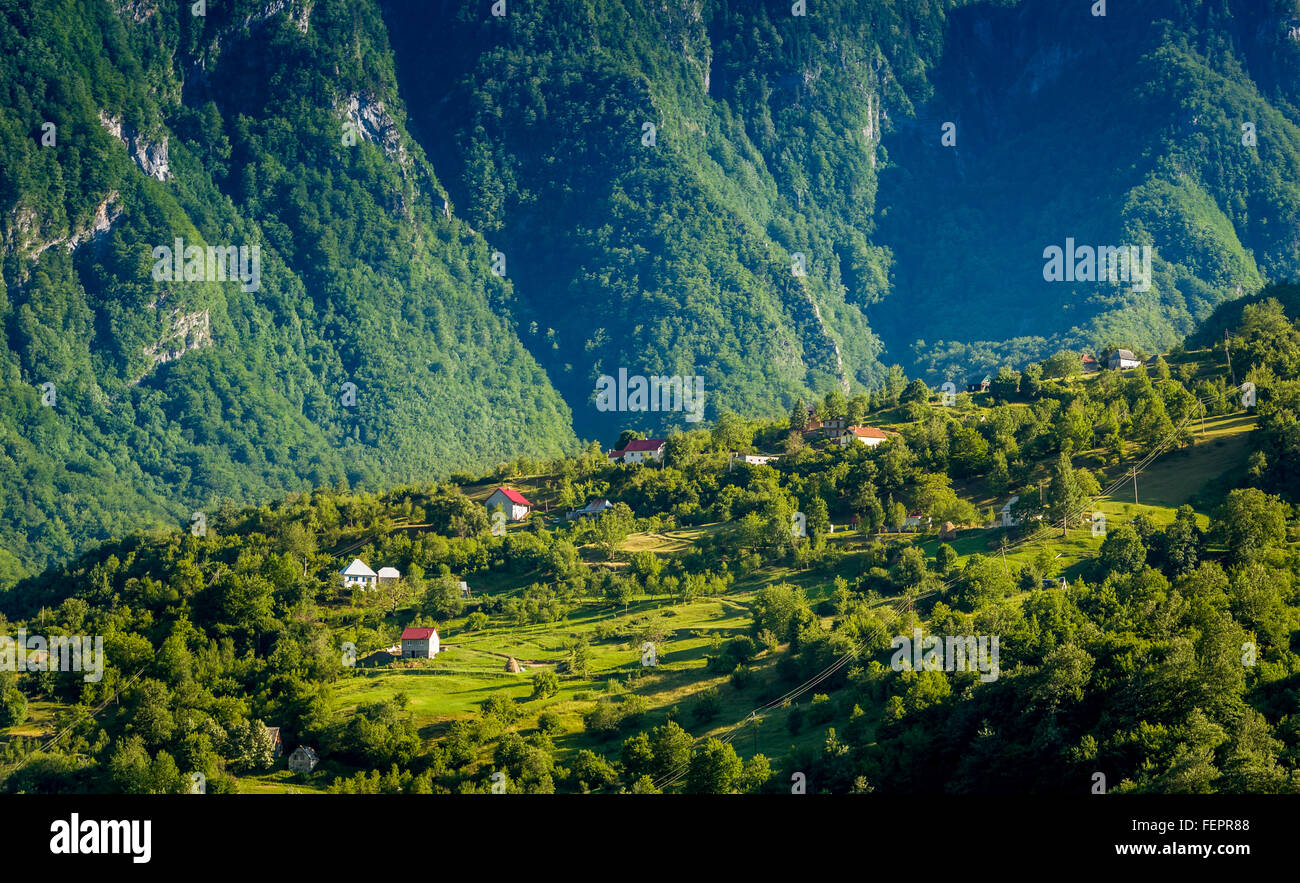 Village in the mountains Stock Photo - Alamy