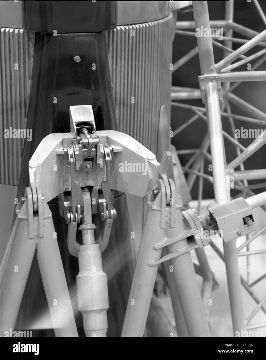 A mock-up of an air transport kit from August 8, 1958, depicted in the ...