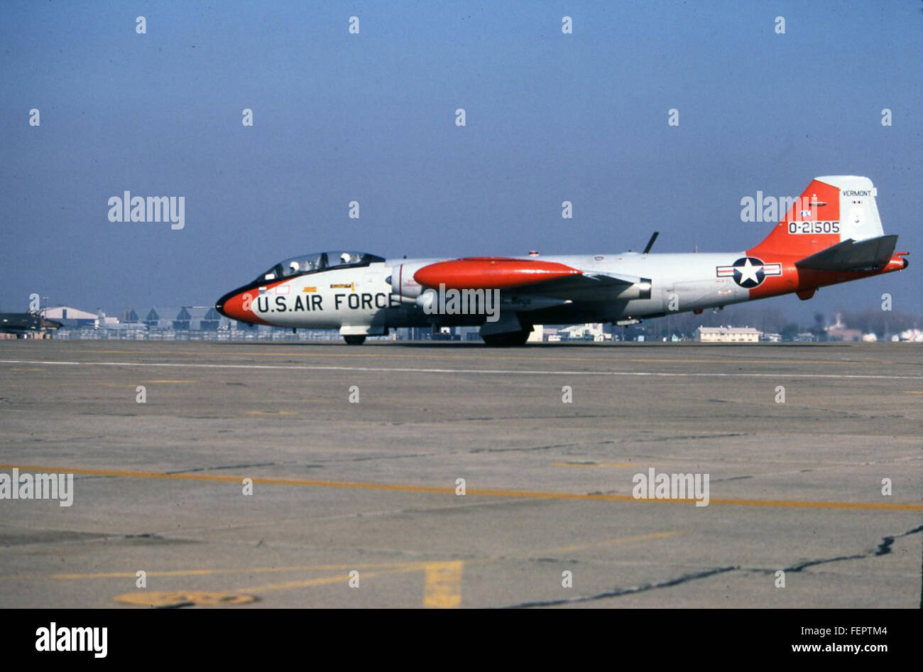 This image shows a Martin EB-57B Canberra, tail number 52-1551 ...