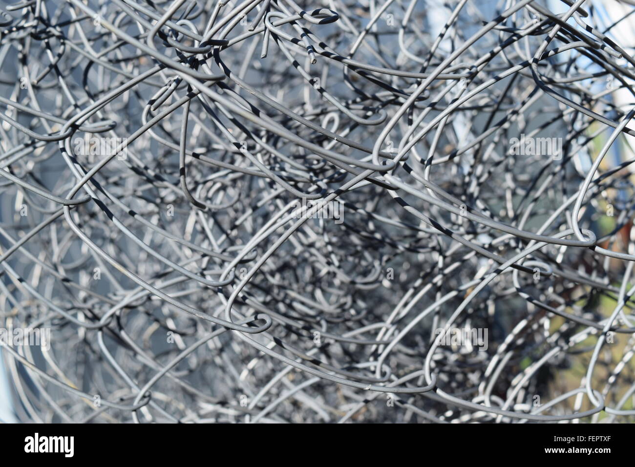 Background of folded mesh netting. Grey mesh netting Stock Photo - Alamy