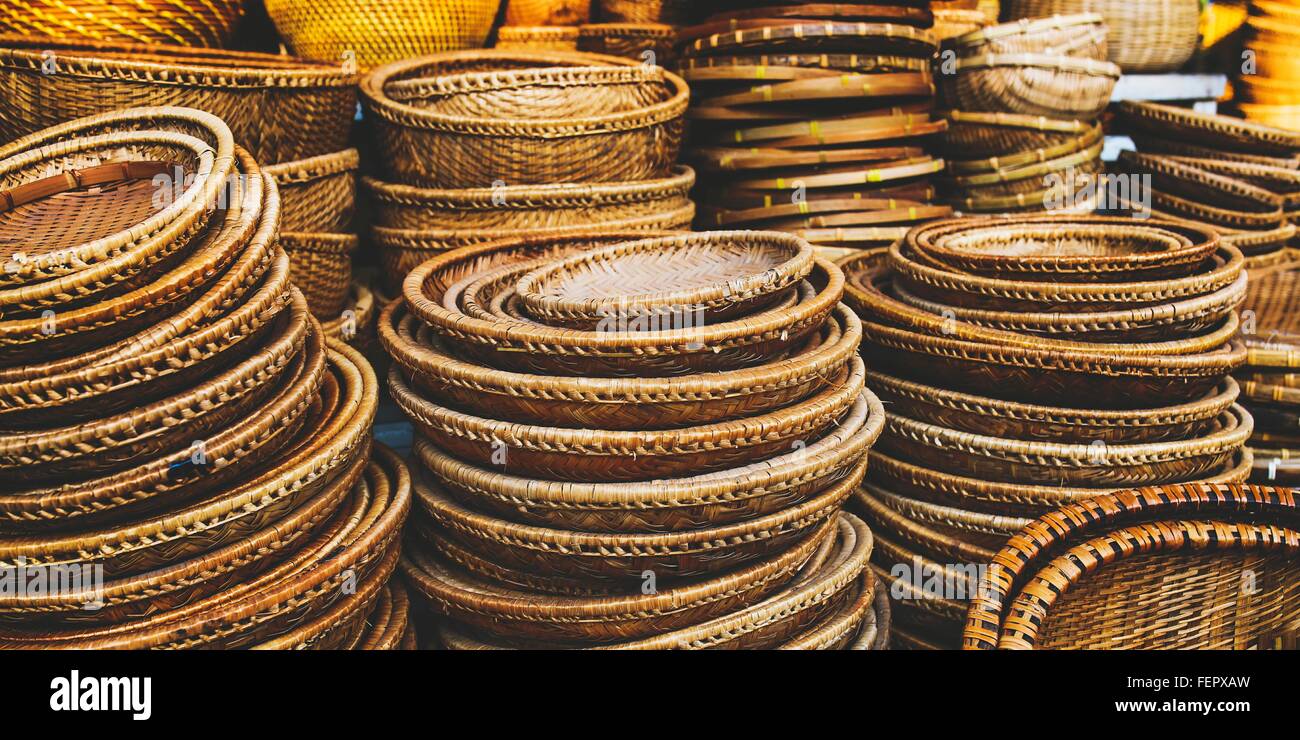 Group of baskets hi-res stock photography and images - Alamy
