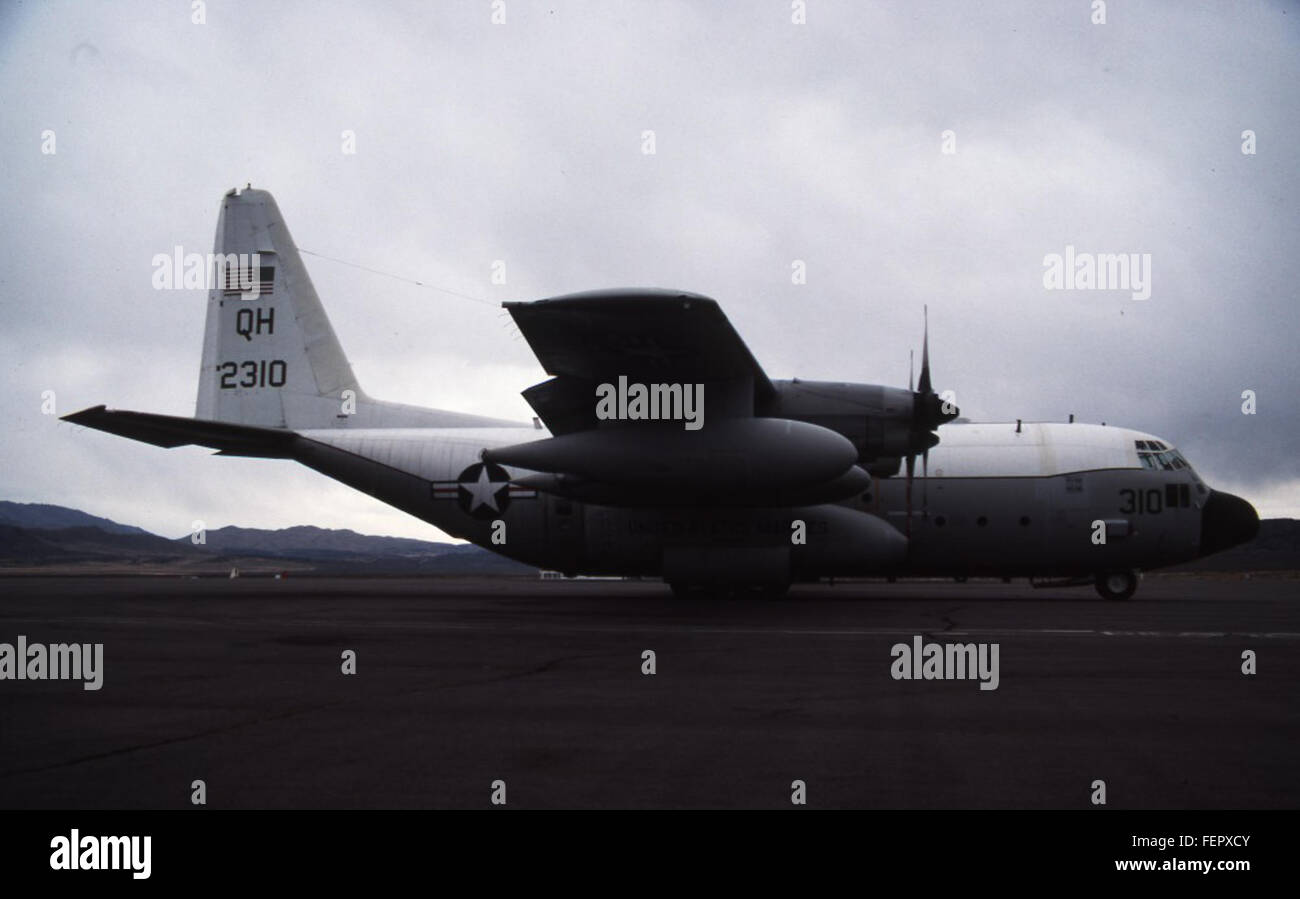 The Lockheed KC-130T Hercules, serial number 162310, operated by VMR ...