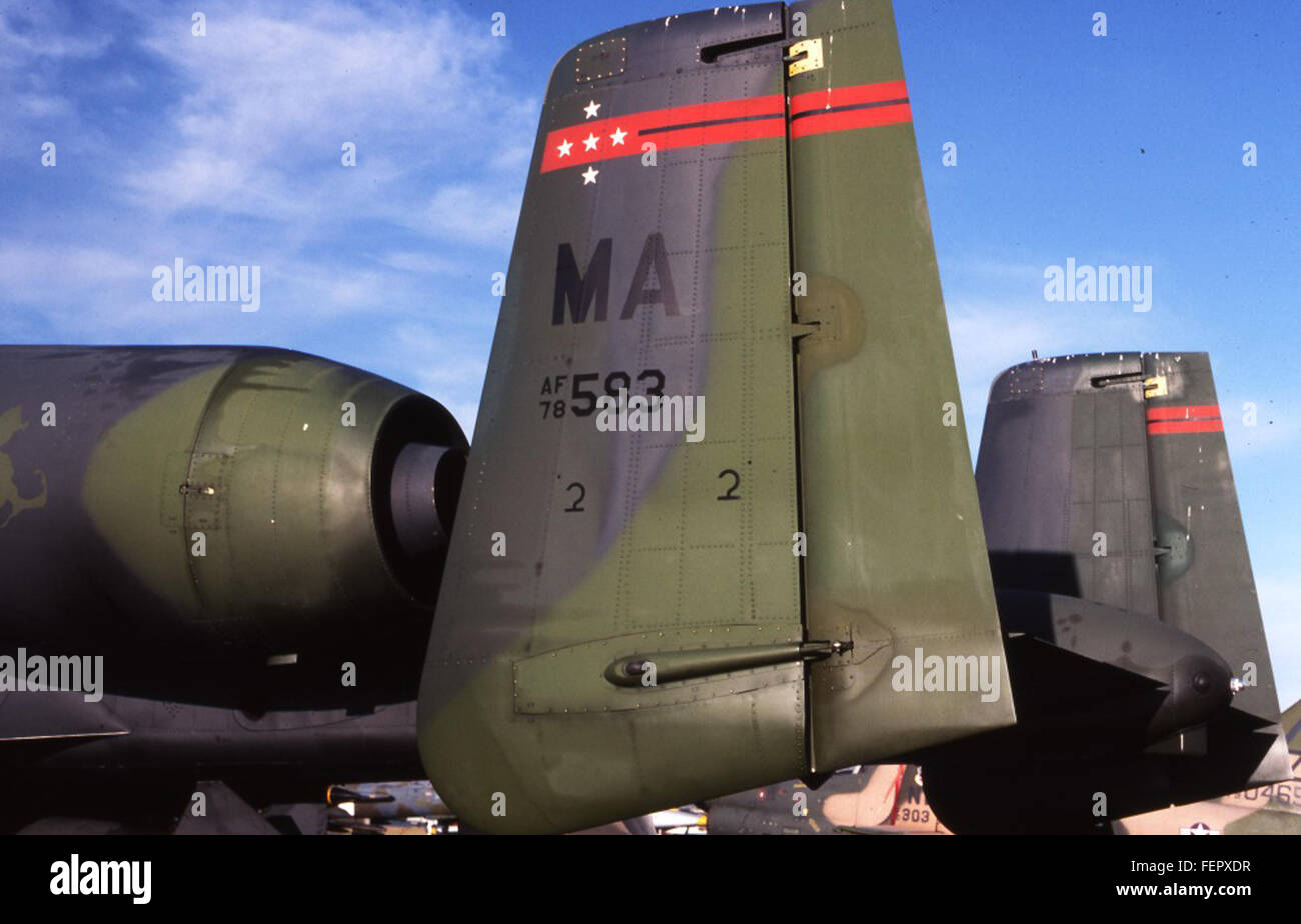 The Fairchild Republic A-10A Thunderbolt II, serial number 78-0583, is ...