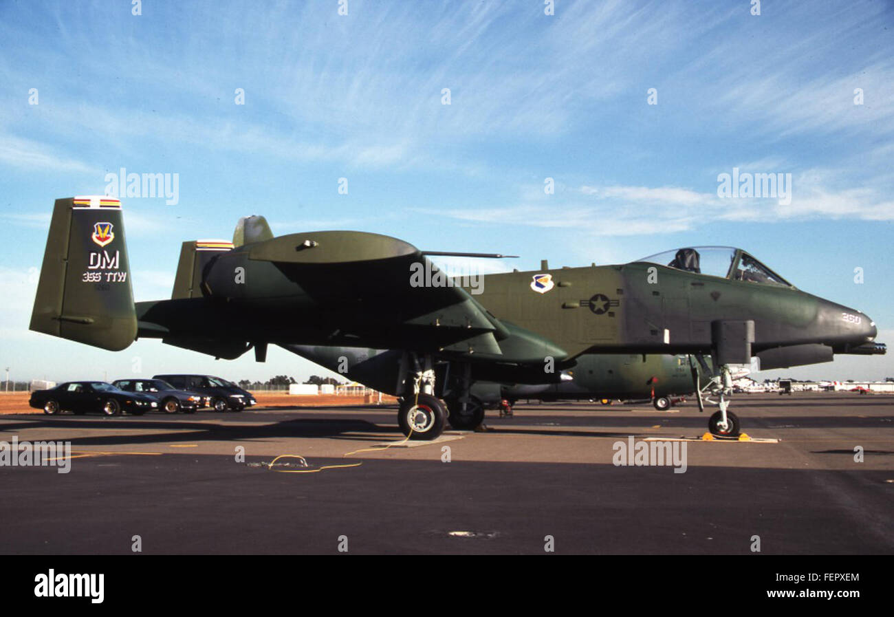 The Fairchild Republic A-10A Thunderbolt II, tail number 75-0260, shown ...