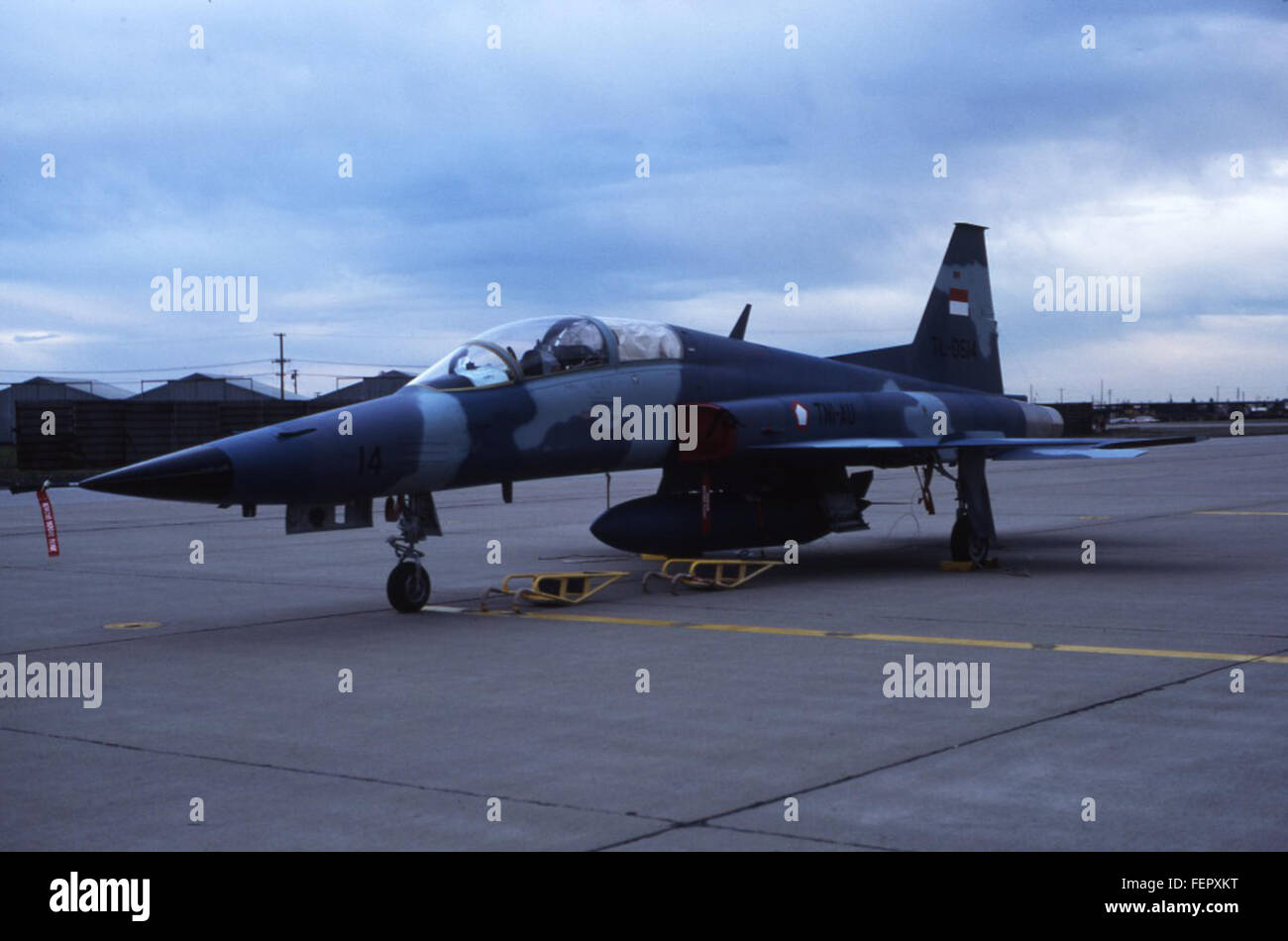 The Northrop F-5F Freedom Fighter, registration TL-0514, operated by ...