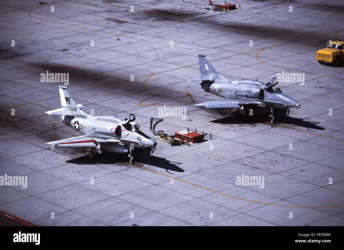 The Douglas A-4F Skyhawk, serial number 155028, used by VMA-134, and ...