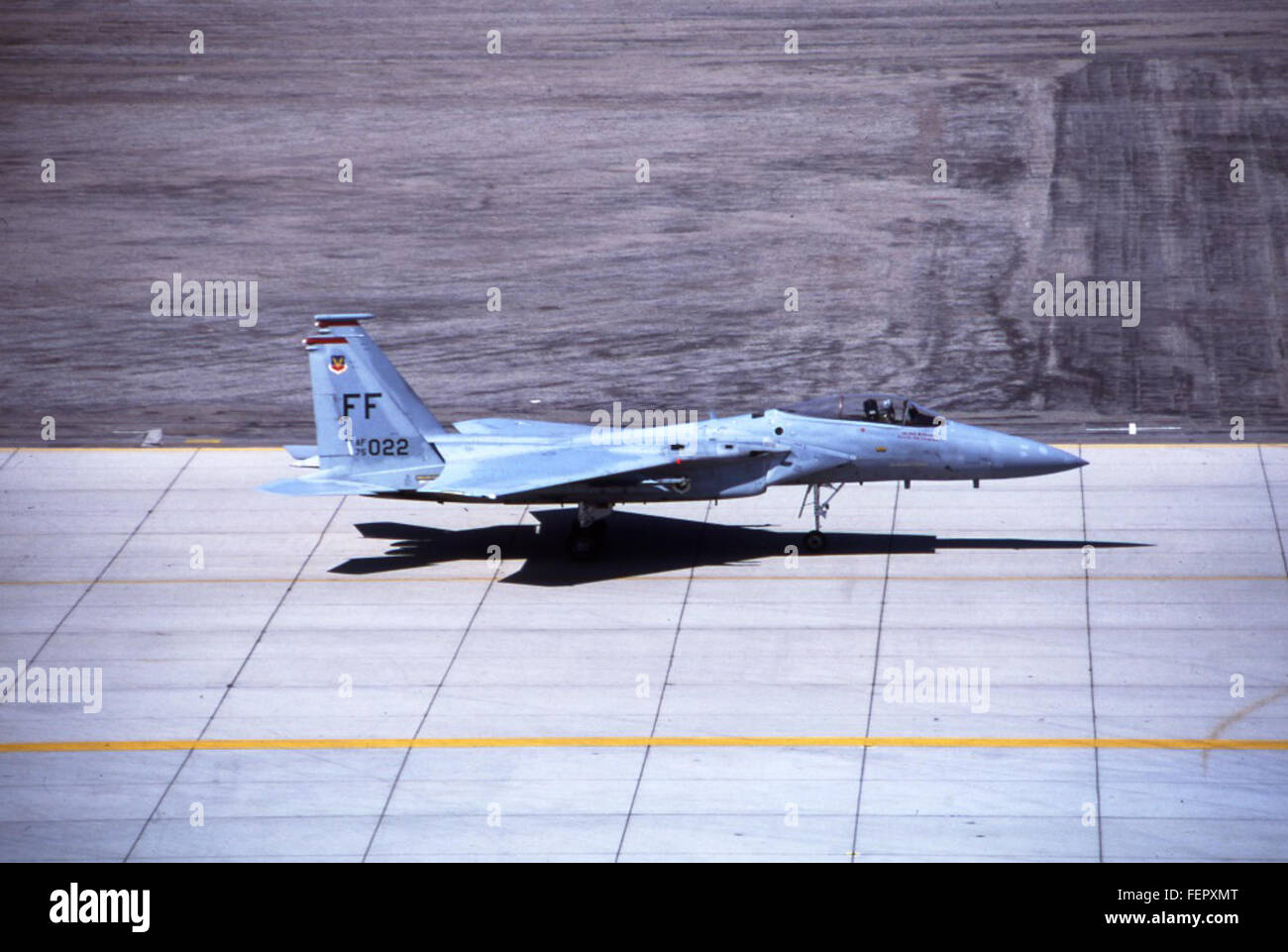 The McDonnell F-15A Eagle, tail number 75-0022, from the 71st Tactical ...