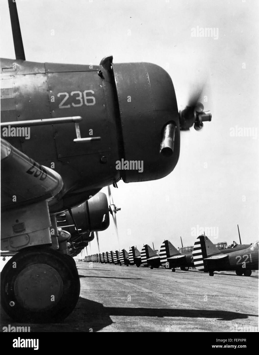 The North American BT-9, serial number 53, is seen on the flight line ...