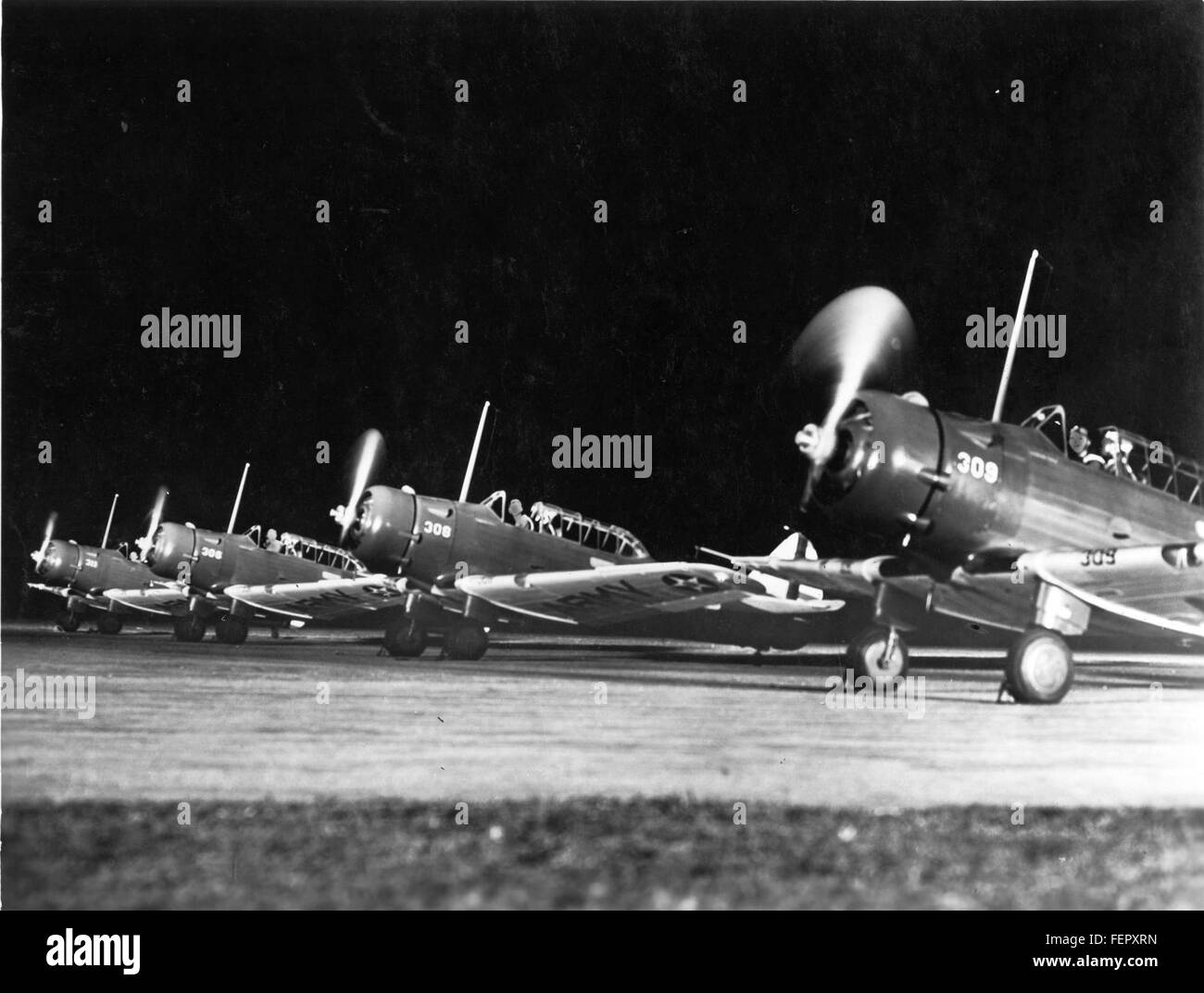 The North American BT-9, used for night flying training at Randolph ...