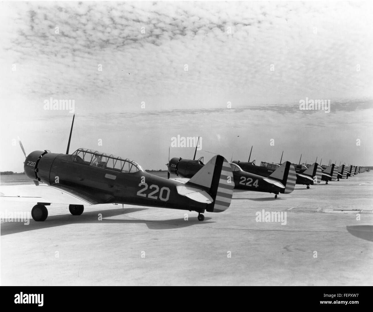 The North American BT-9, stationed at Randolph Field, is seen in this ...