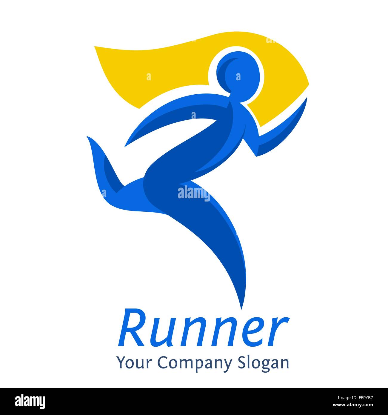 Runner logo hi-res stock photography and images - Alamy