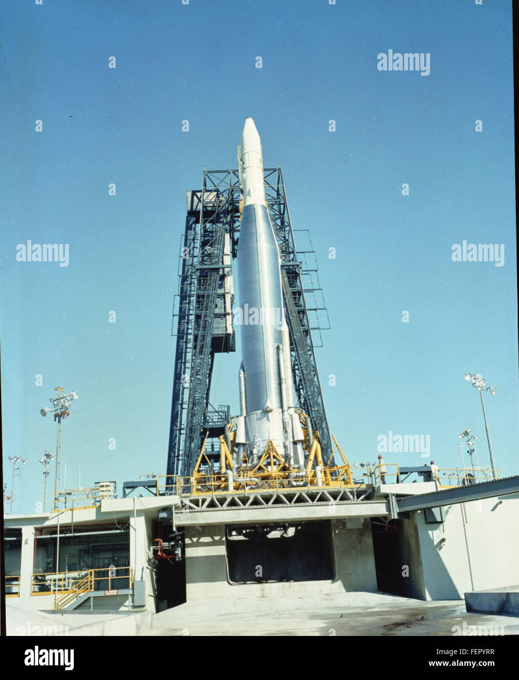 This image details the Atlas 57D missile and its deployment at ...