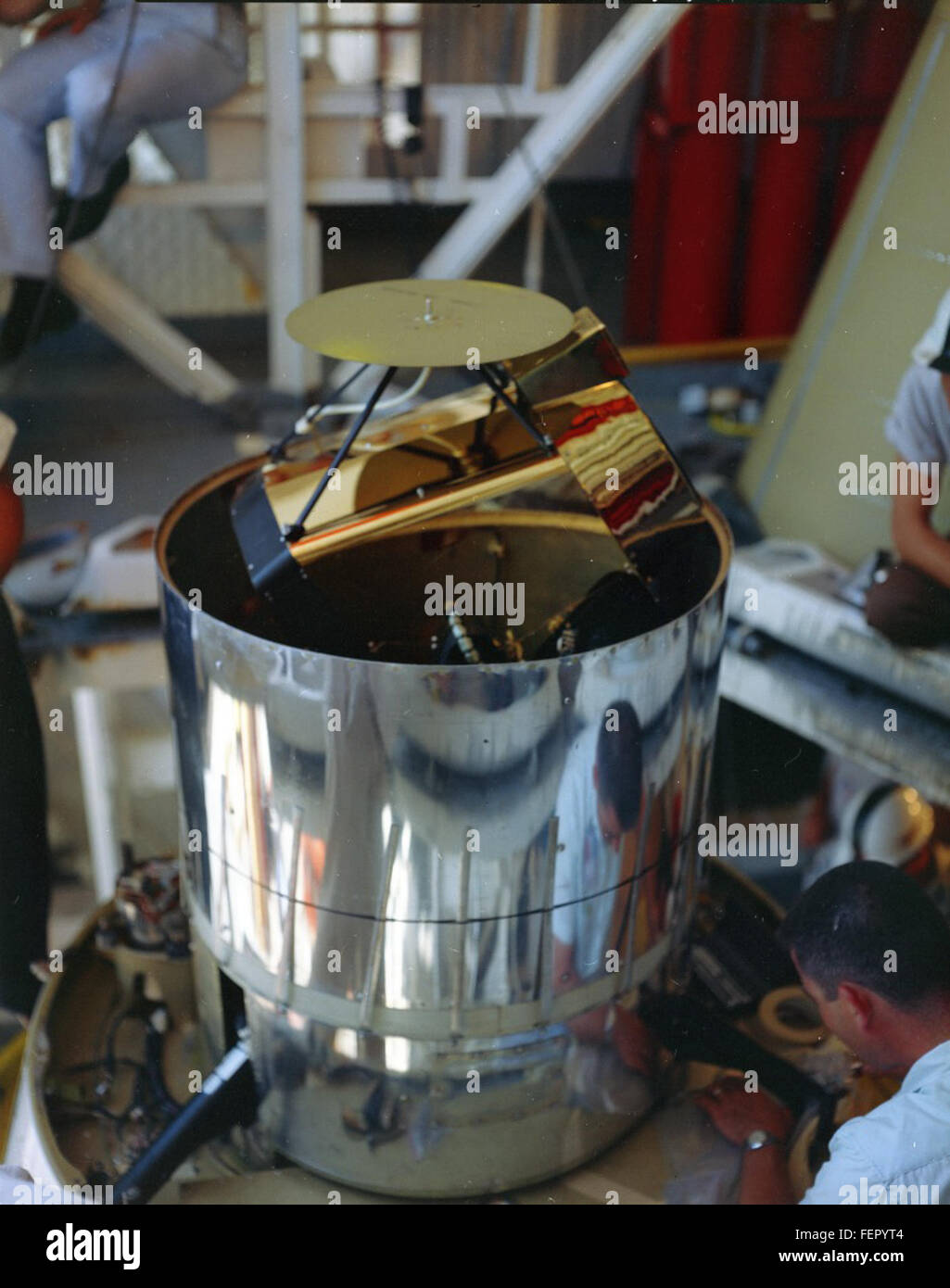 This image shows the nose cone of the MIDAS missile system, a key ...