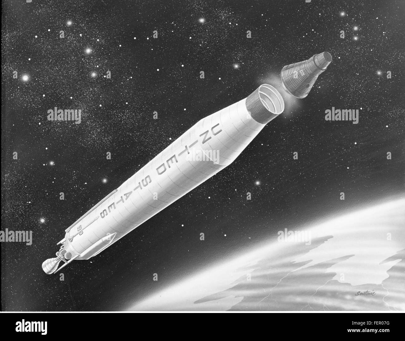 This image shows the Centaur 14 scale mock-up from the Atlas collection ...