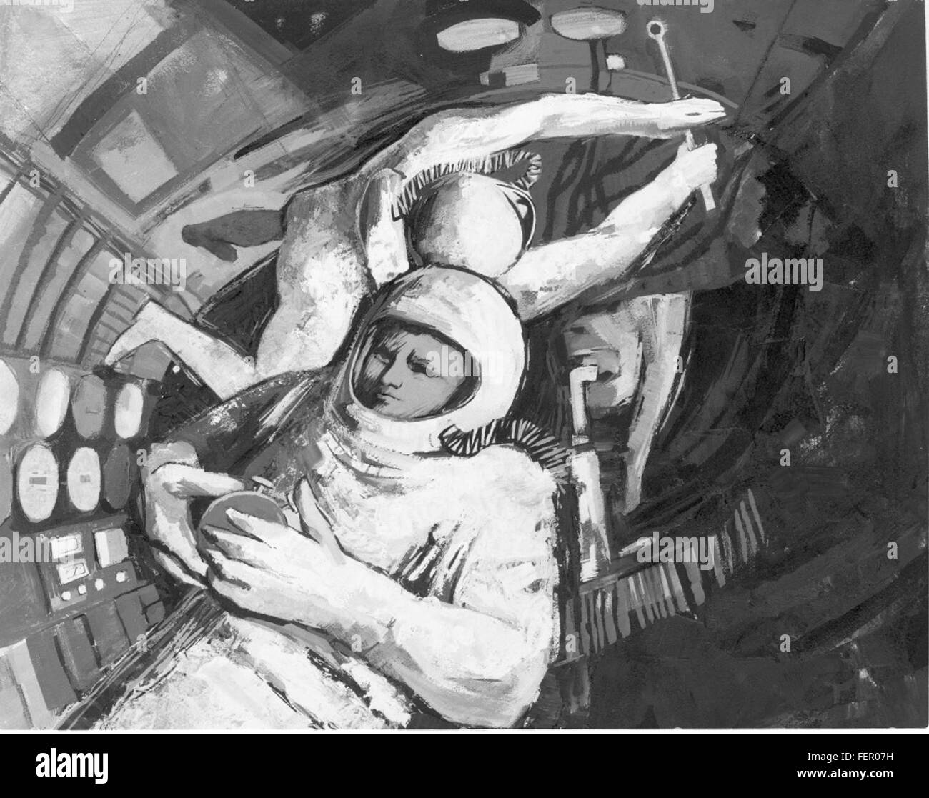 This photograph shows the Centaur 14 scale mock-up, focusing on the ...