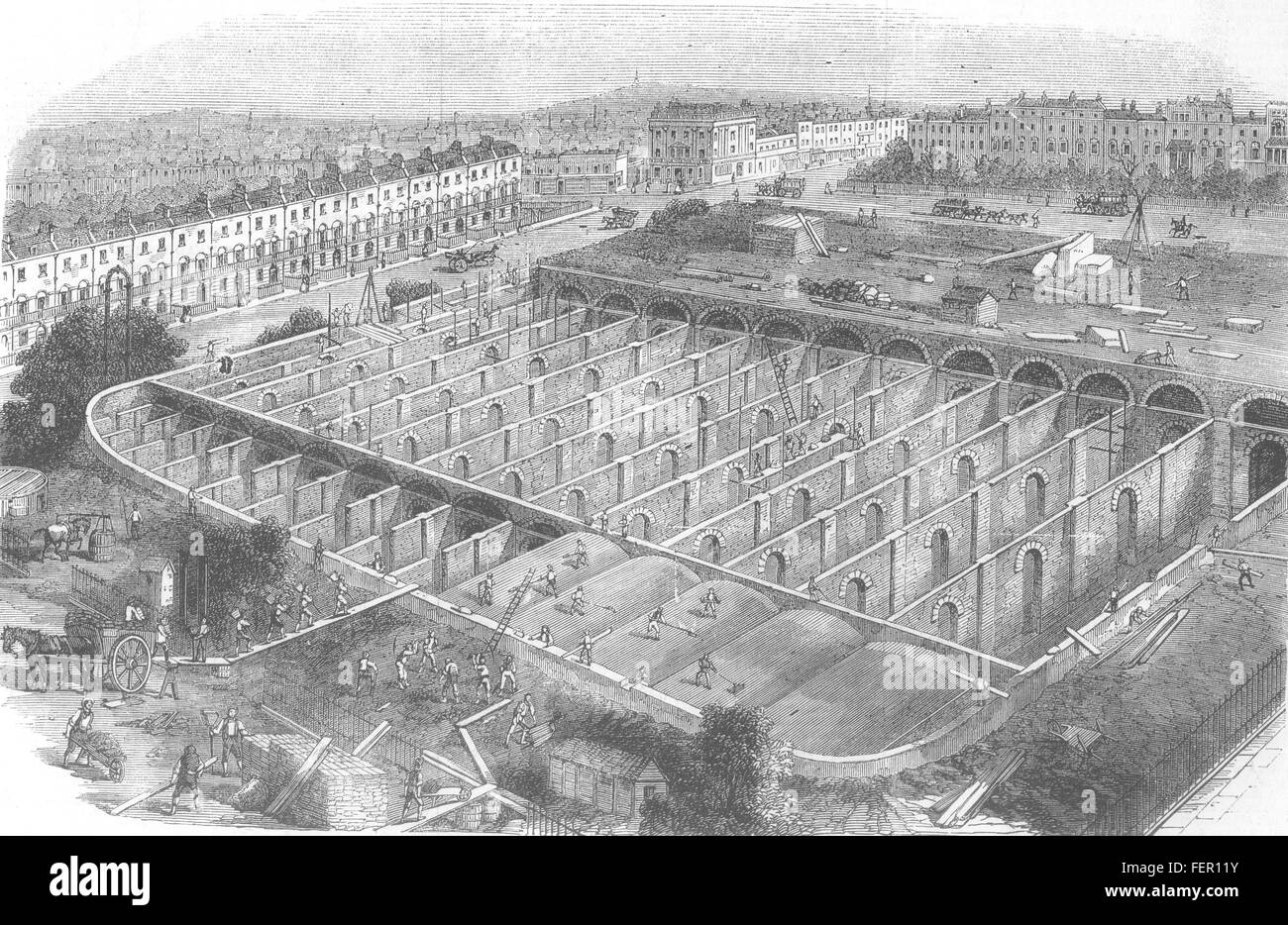 PENTONVILLE Service reservoir of the new river company, Claremont ...