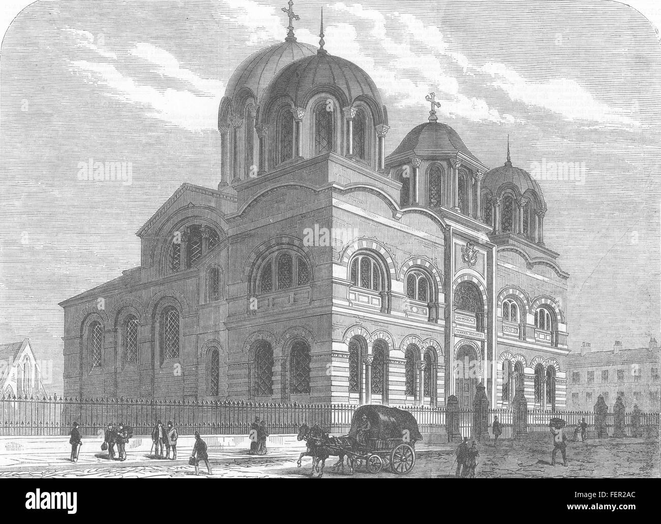 LIVERPOOL The new Greek Church 1870. Illustrated London News Stock ...