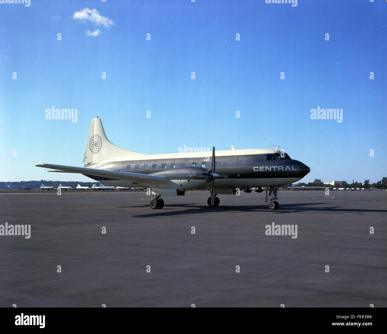The Convair 600, registration N94294, was a turboprop airliner used for ...