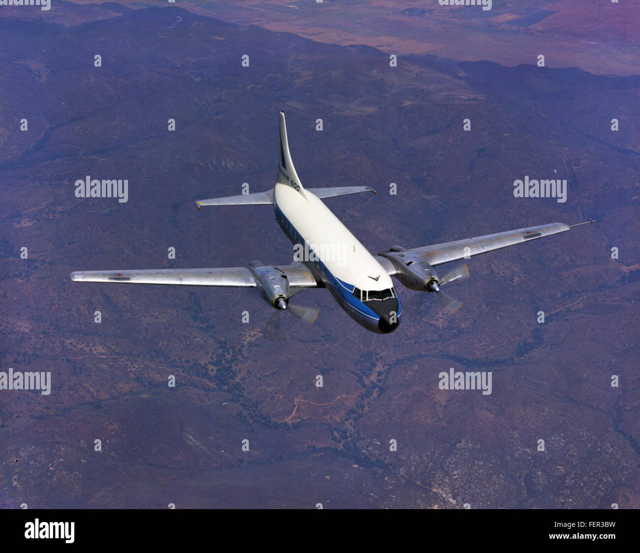 The Convair 600, registered N94294, was a turboprop airliner introduced ...