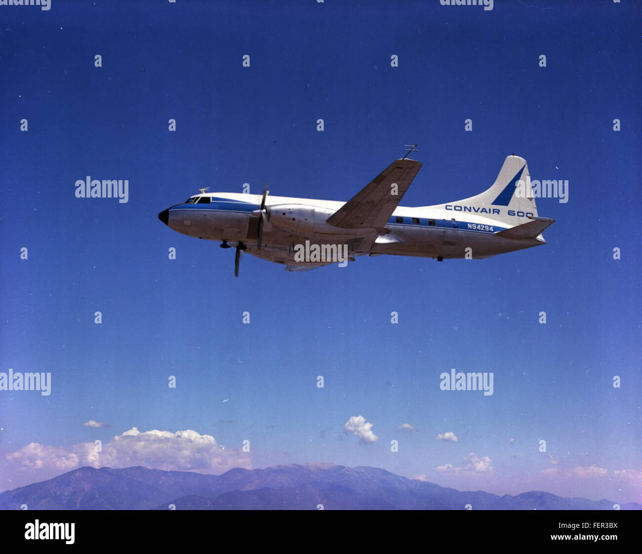 The Convair 600, registration N94294, was introduced in 1965 as a ...
