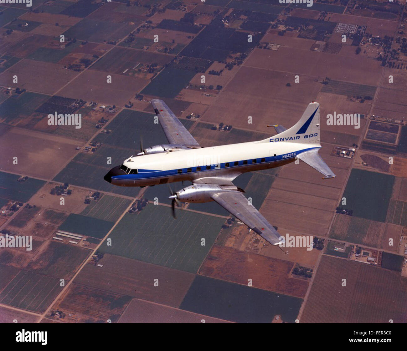 This image features the Convair 600 aircraft, registration N94294 ...