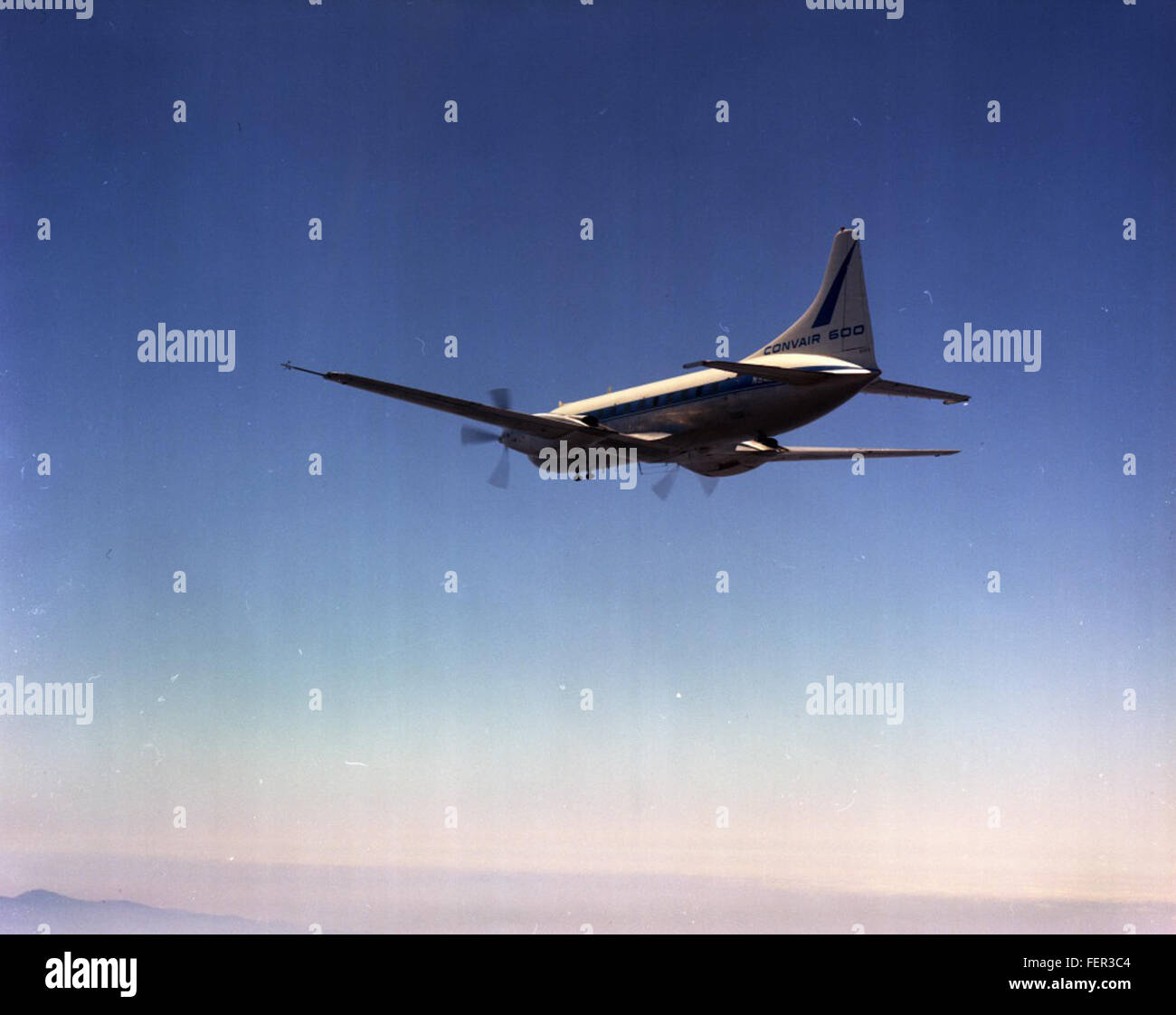 This image shows the Convair 600, registered N94294, a twin-engine ...