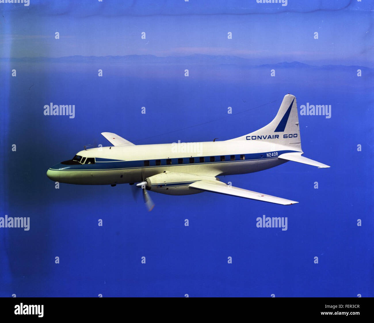 Convair 600 N240R 8Sep66 77869-B Stock Photo - Alamy